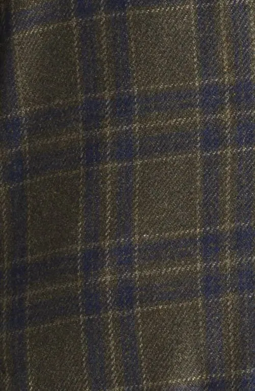 Isaia Marechiaro Plaid Wool & Silk Sport Coat - Green