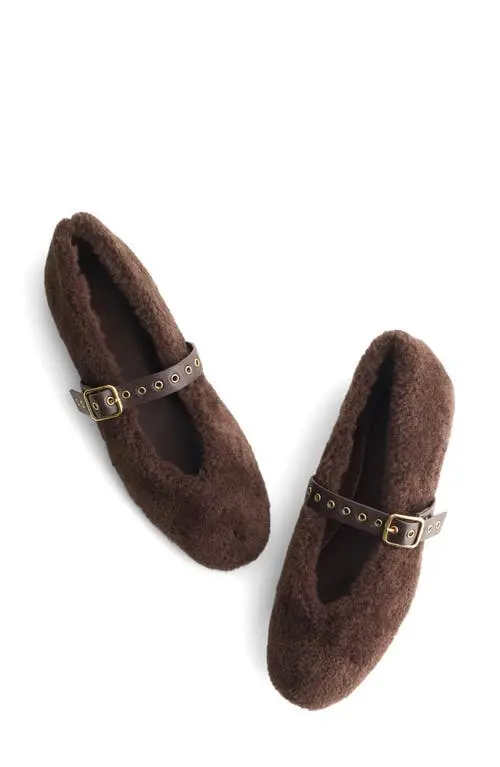 Madewell The Remy Teddy Mary Jane Flat