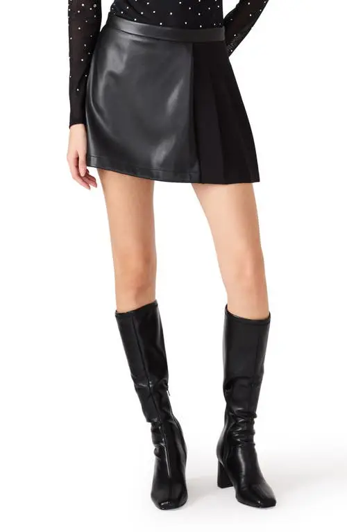 Steve Madden Arielly Faux Leather Mini Skirt