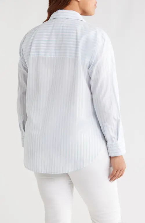 Anne Klein Stripe Woven Shirt