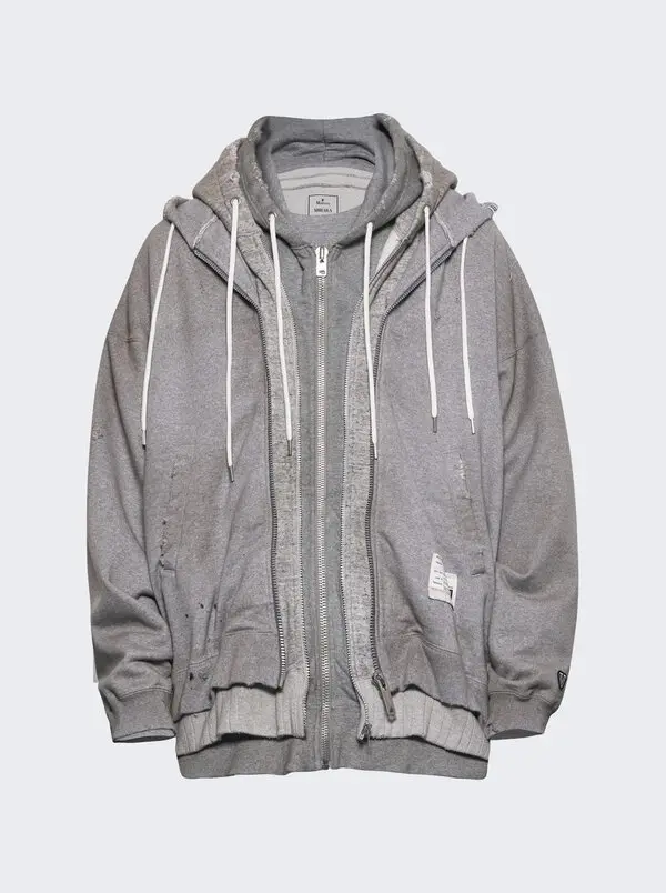 Mihara Yasuhiro Layered Cotton Parka - Grey
