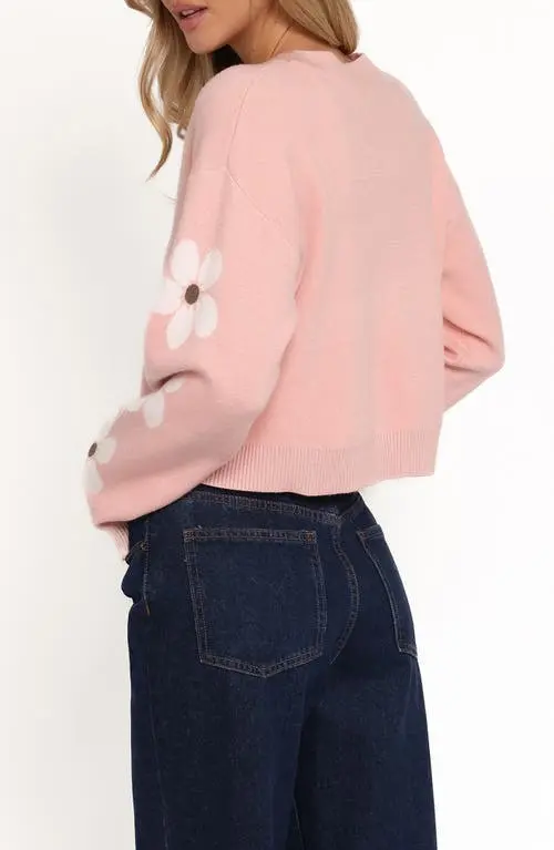 PETAL & PUP Lantana Flower Sleeve Crop Cardigan