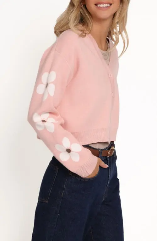 PETAL & PUP Lantana Flower Sleeve Crop Cardigan