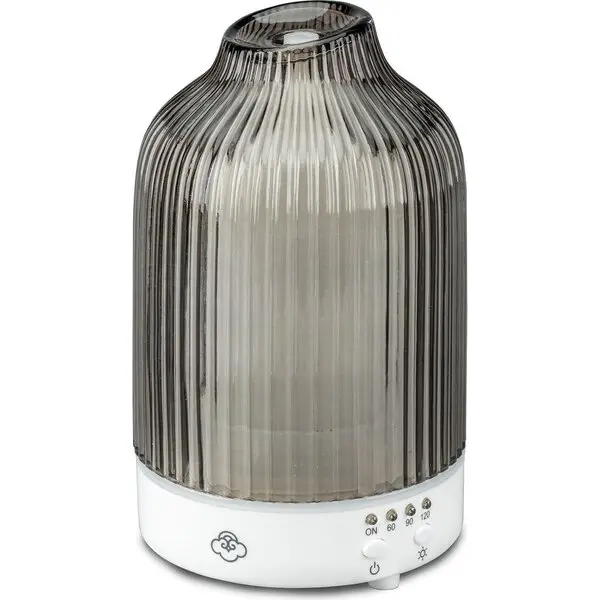 SERENE HOUSE Fountain Glass Ultrasonic Aroma Diffuser - Grey