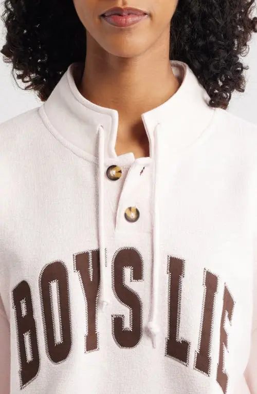 BOYS LIE Smoke & Mirrors Crewneck Henley Pullover