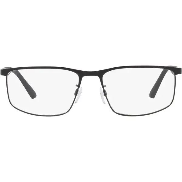Emporio Armani 54mm Pillow Optical Glasses - Matte Black/demo Lens