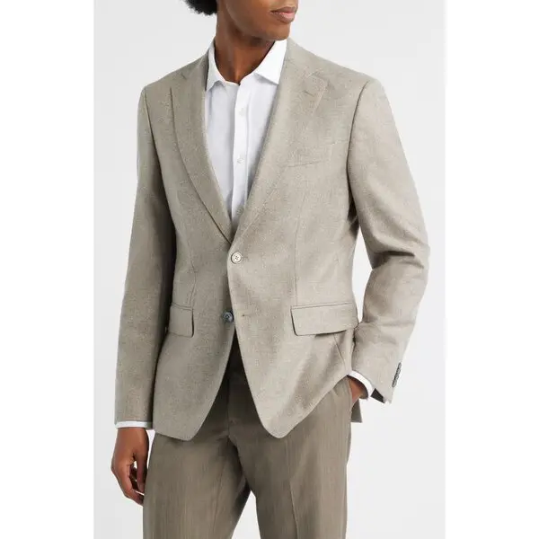 BOSS Hutson Brushed Wool & Cashmere Sport Coat