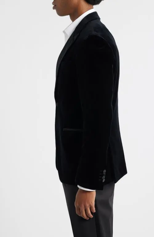 BOSS Hutson Cotton Velvet Dinner Jacket - Black