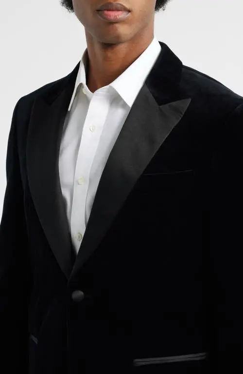 BOSS Hutson Cotton Velvet Dinner Jacket - Black