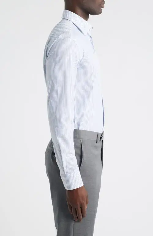 BOSS Hank Kent Slim Fit Performance Twill Dress Shirt - Light/pastel Blue