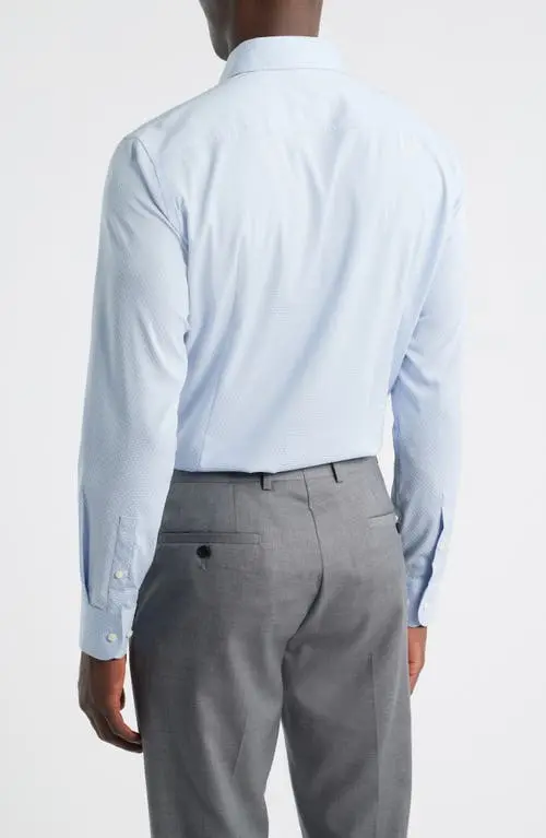 BOSS Hank Kent Slim Fit Performance Twill Dress Shirt - Light/pastel Blue