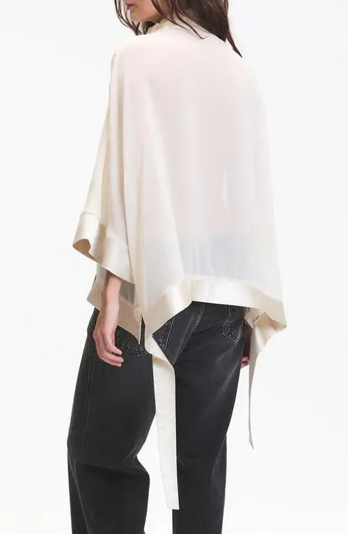 Deluc Carter Sheer Mock Neck Top