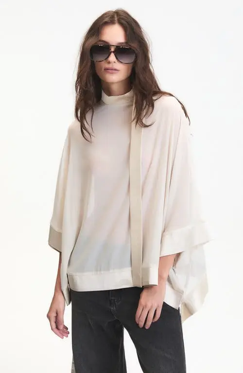 Deluc Carter Sheer Mock Neck Top