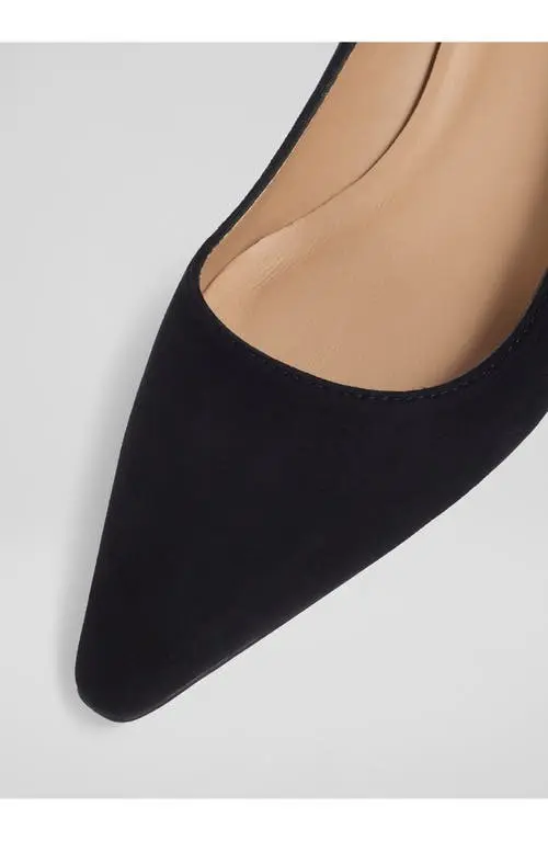 LK BENNETT Ava Pointed Toe Pumps - Black Suede