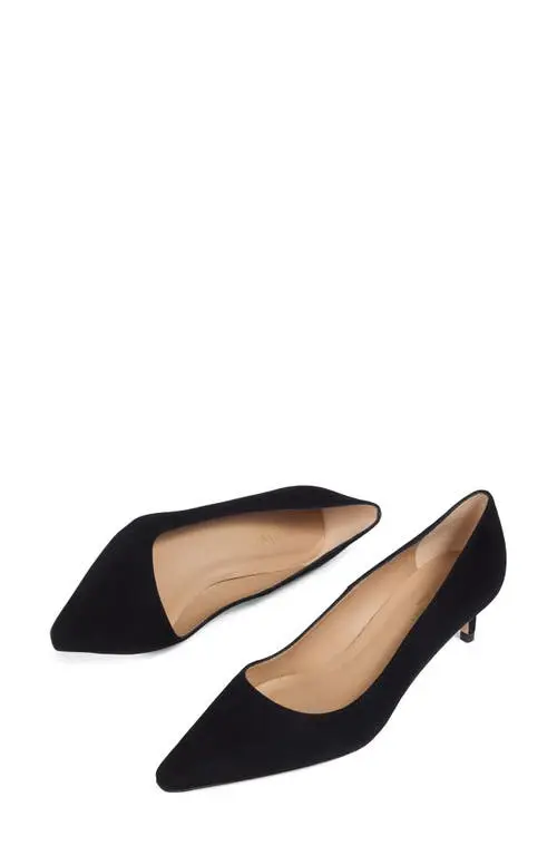 LK BENNETT Ava Pointed Toe Pumps - Black Suede