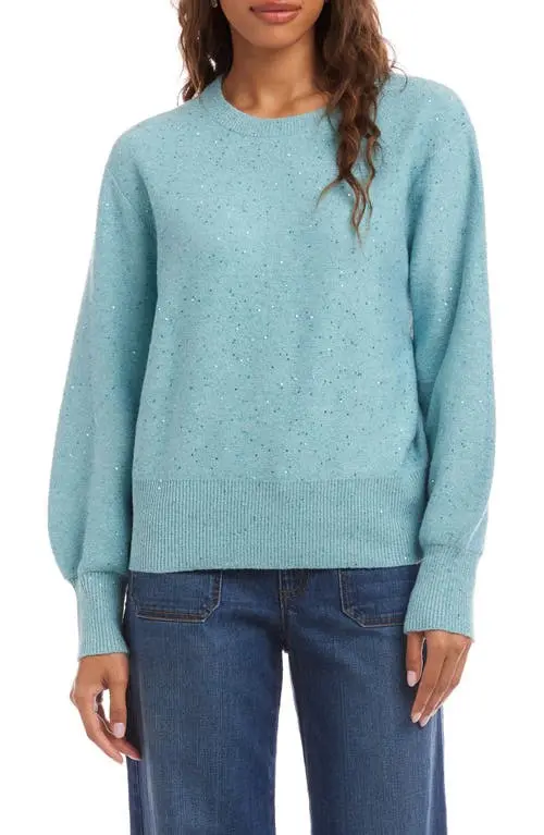 Karen Kane Sequin Crewneck Sweater