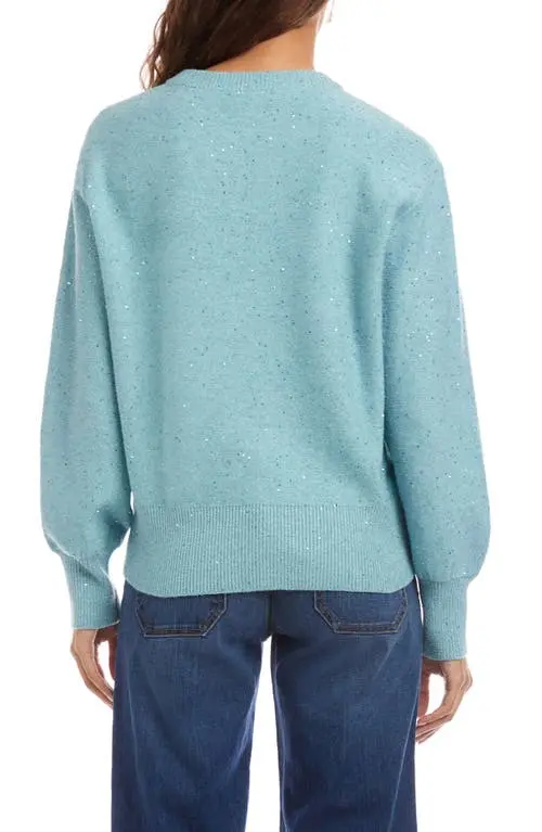 Karen Kane Sequin Crewneck Sweater