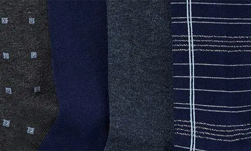 Calvin Klein Assorted Dress Socks Four-pack