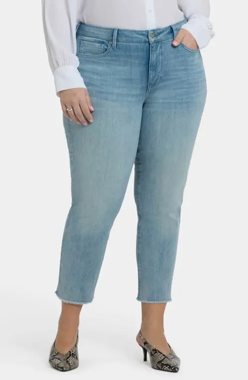 NYDJ Sheri Fray Hem Ankle Slim Jeans - Light Paradise