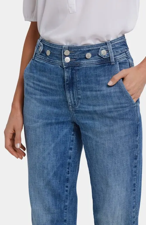 NYDJ Bailey Tab Waist Relaxed Straight Leg Jeans