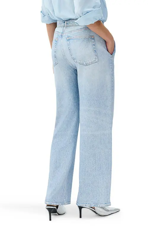 Rag & Bone Rb Miramar Wide-leg Cotton Terry Sweatpants Jeans - Aria