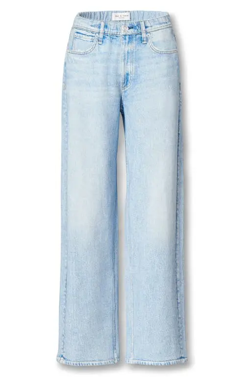 Rag & Bone Rb Miramar Wide-leg Cotton Terry Sweatpants Jeans - Aria