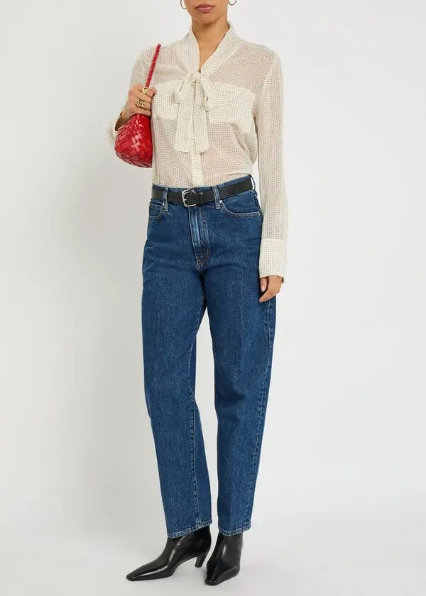 FRAME The Neat Tapered-leg Jeans