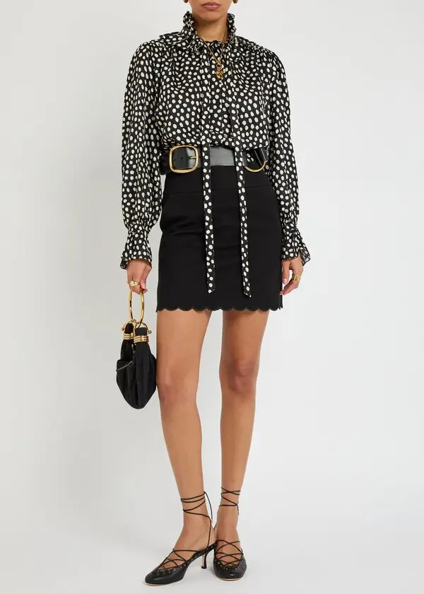 Chloé Polka Dot Silk Blouse