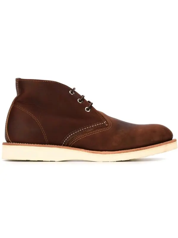 Red Wing 3141 Work Chukka Briar Oil Slick Shoes - Brown