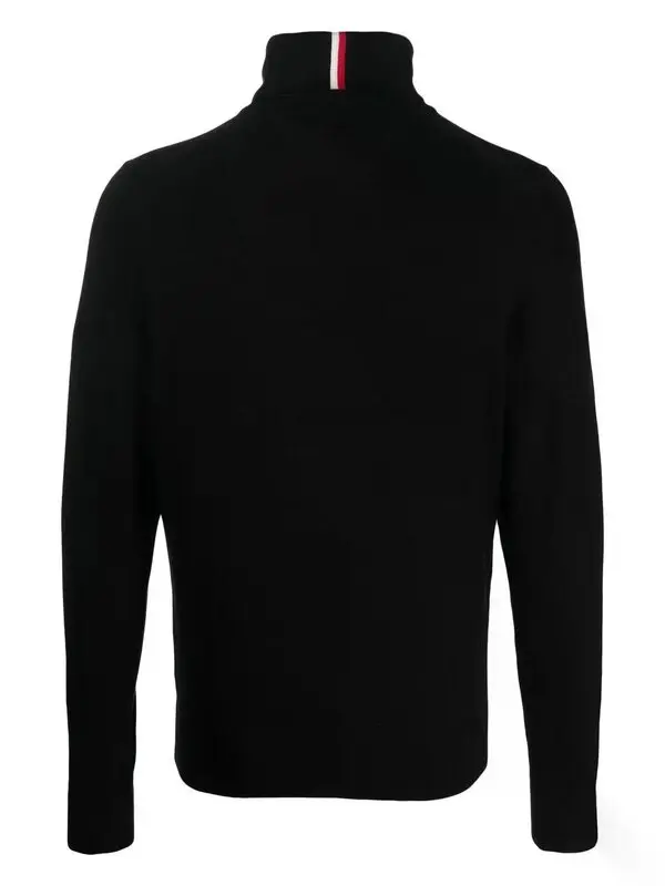 Tommy Hilfiger Logo-embroidered Roll-neck Top