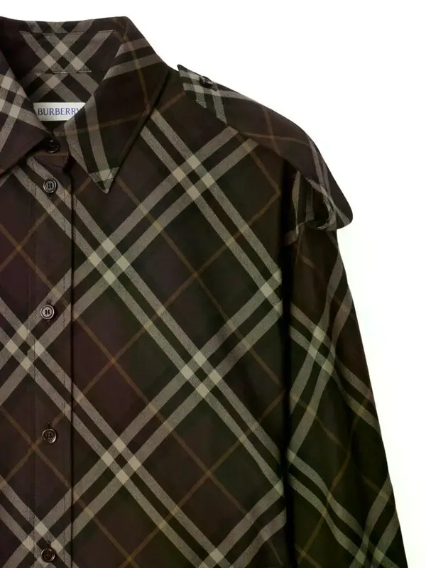 Burberry Check Cotton Flannel Shirt Dress