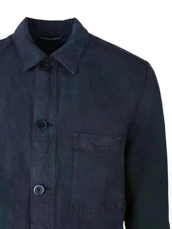120% Lino Buttoned Giacca Jacket