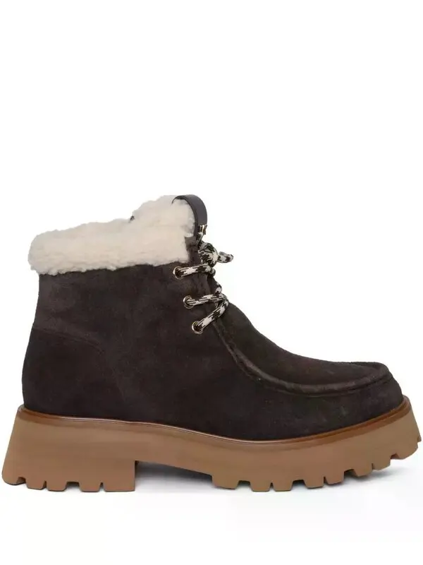 Michael Kors 44mm Shearling Lace-up Boots