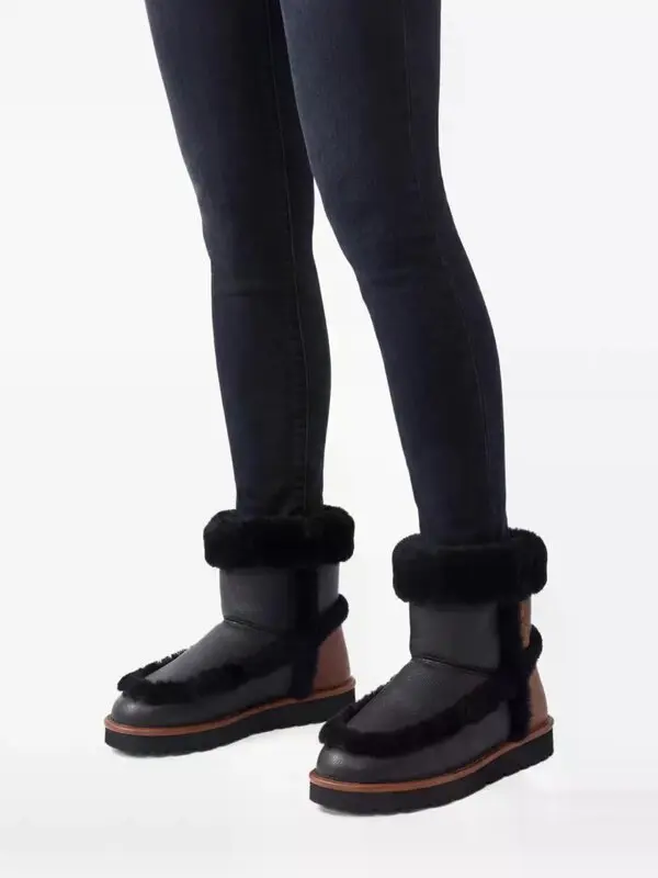 Chloé Dolcie Shearling-trim Boots - Black