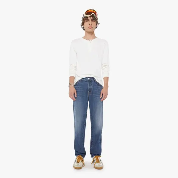MOTHER The Bronco Straight-leg Jeans - Blue