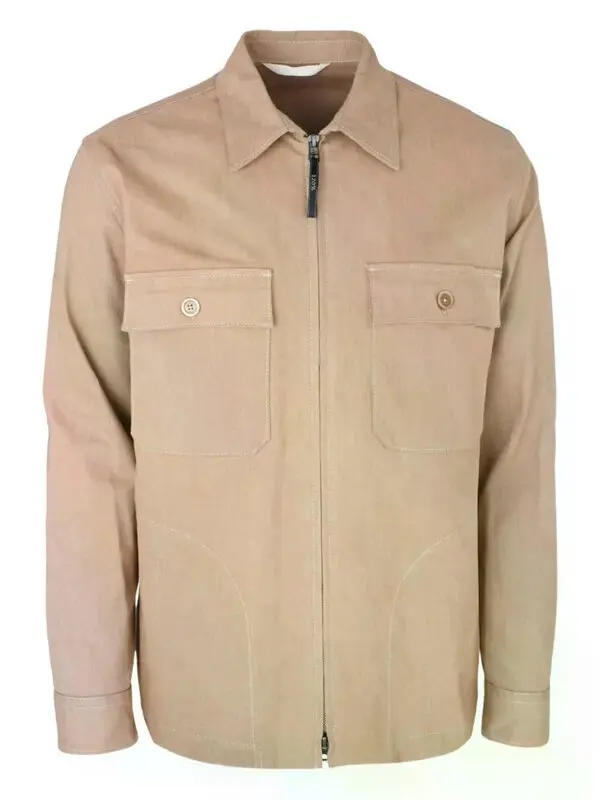 120% Lino Pocket Zip Jacket