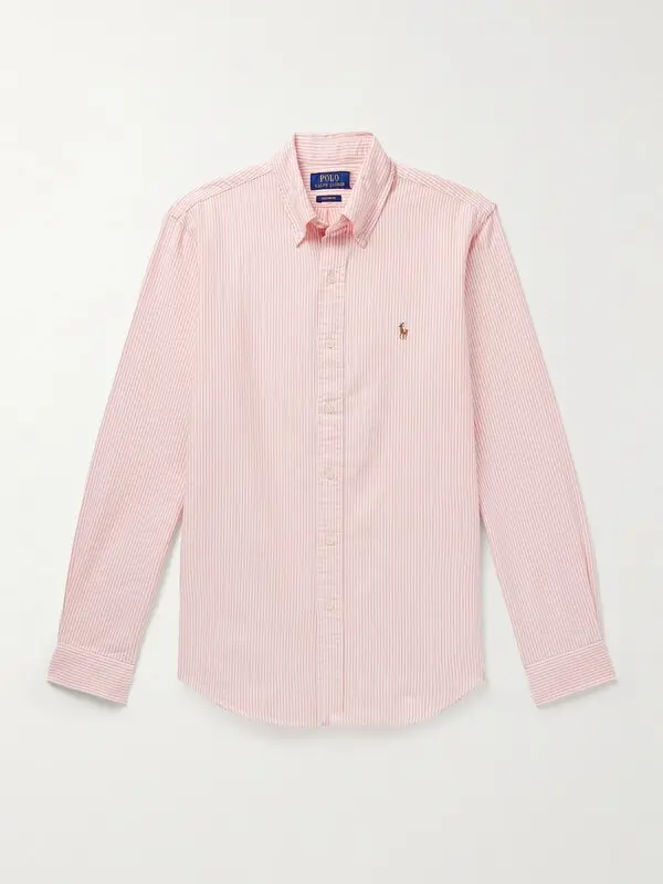 Polo Ralph Lauren Button-down Collar Striped Cotton-poplin Shirt