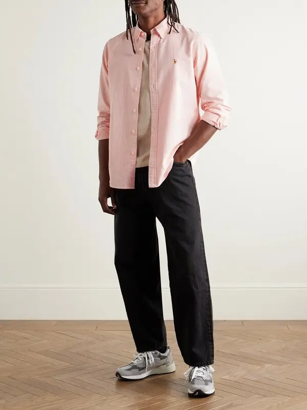 Polo Ralph Lauren Button-down Collar Striped Cotton-poplin Shirt