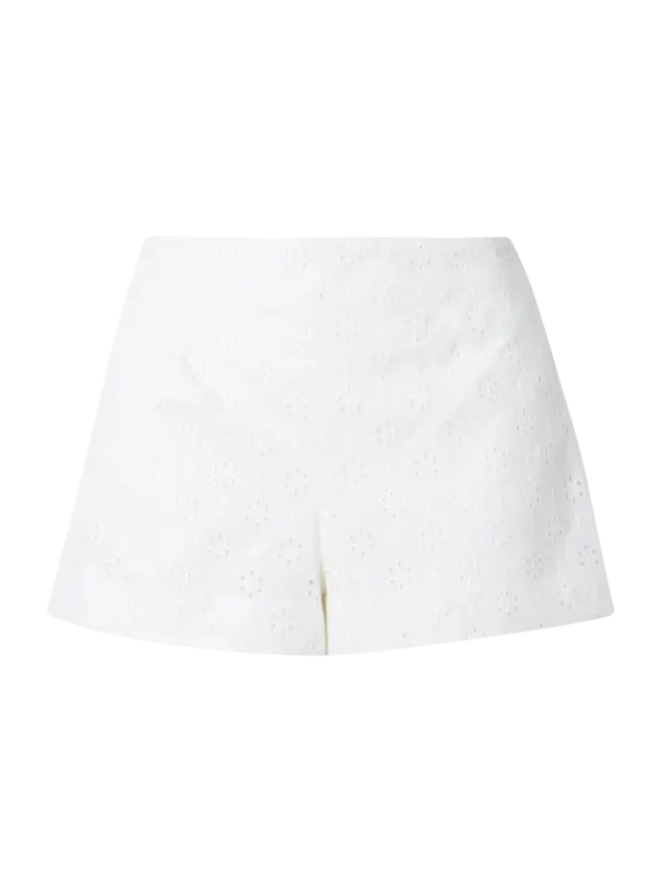 Faithfull The Brand Olivia Broderie Anglaise Shorts - White