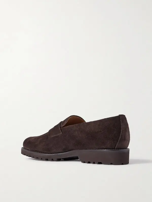 MAJORDOME M08 Suede Penny Loafers