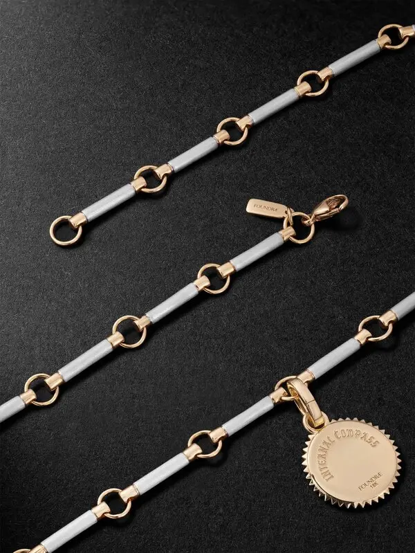 FOUNDRAE Element Internal Compass Pendant Necklace