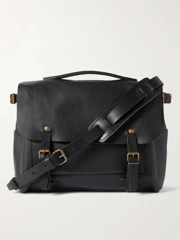 BLEU DE CHAUFFE Clair Full-grain Leather Messenger Bag