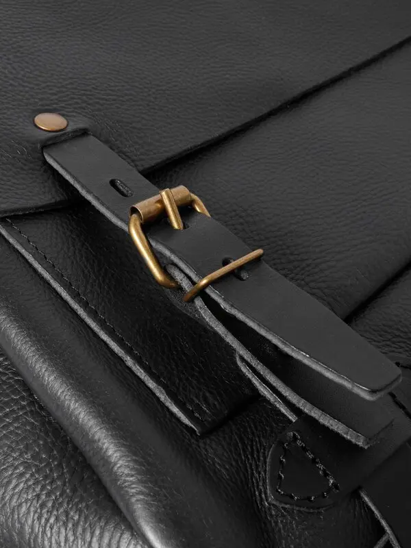 BLEU DE CHAUFFE Clair Full-grain Leather Messenger Bag