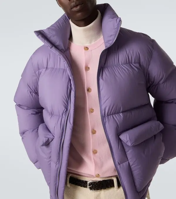 Auralee Ripstop Down Jacket - Purple