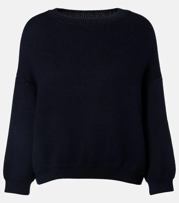 Khaite Sabina Cashmere And Mohair Sweater - Blue