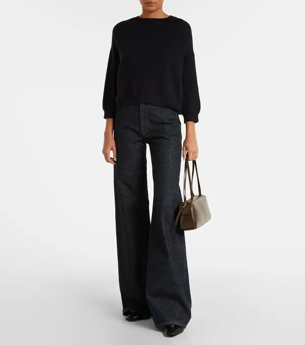 Khaite Sabina Cashmere And Mohair Sweater - Blue