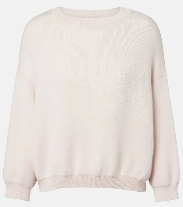 Khaite Sabina Cashmere And Mohair Sweater - Pink
