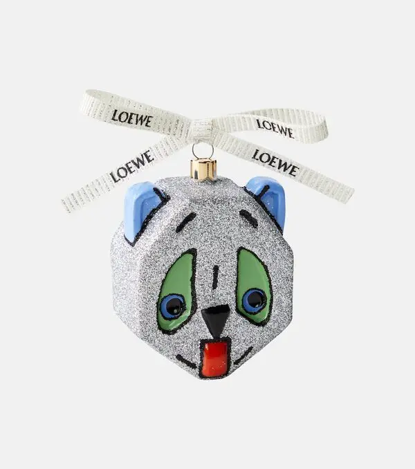 Loewe X Louis Wain Futurist Cat Glass Ornament - Multicoloured