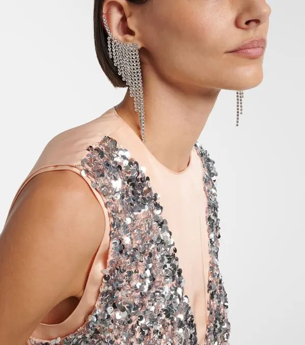 Rabanne Embellished Drop Earrings