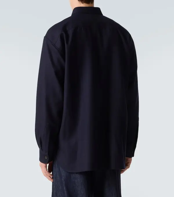 Dries Van Noten Embroidered Wool Shirt